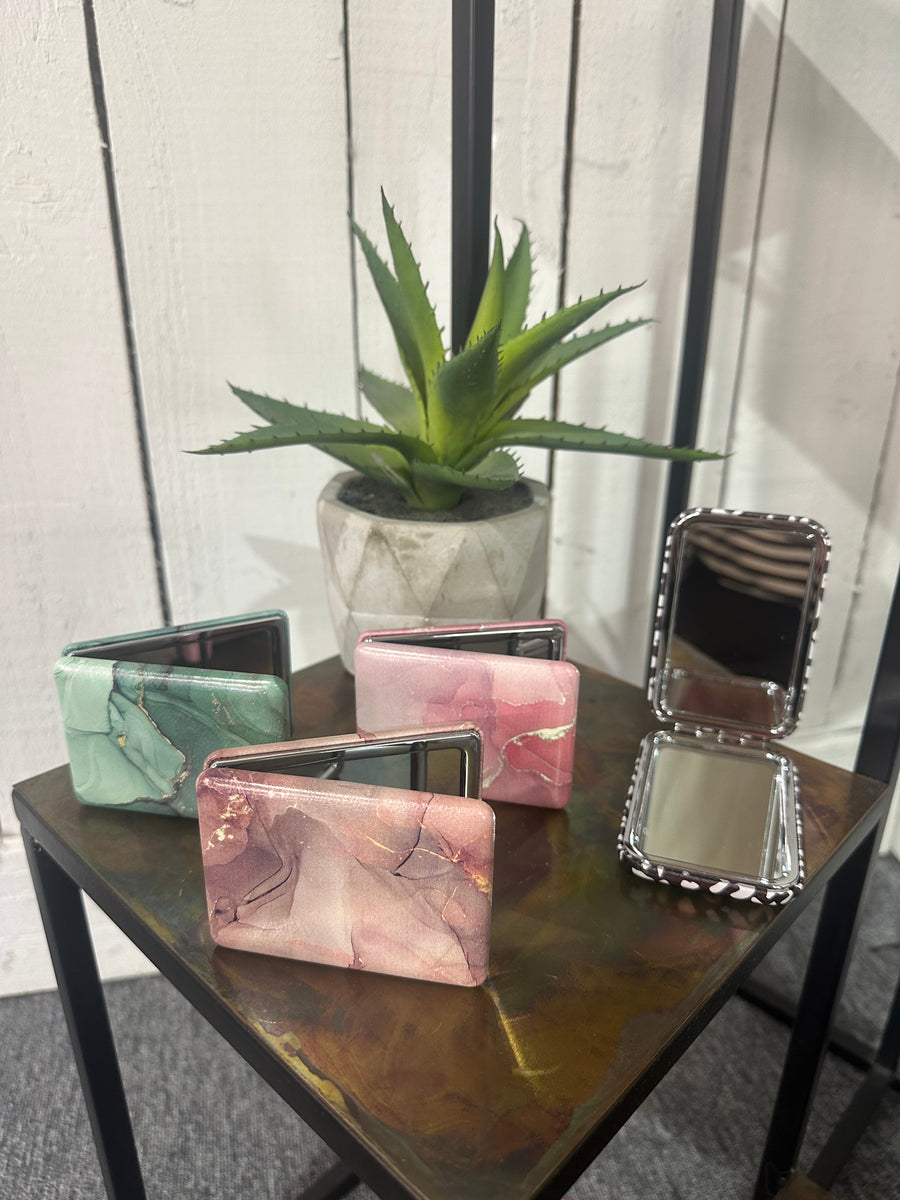 Rectangular Compact Mirror – Button Boutique